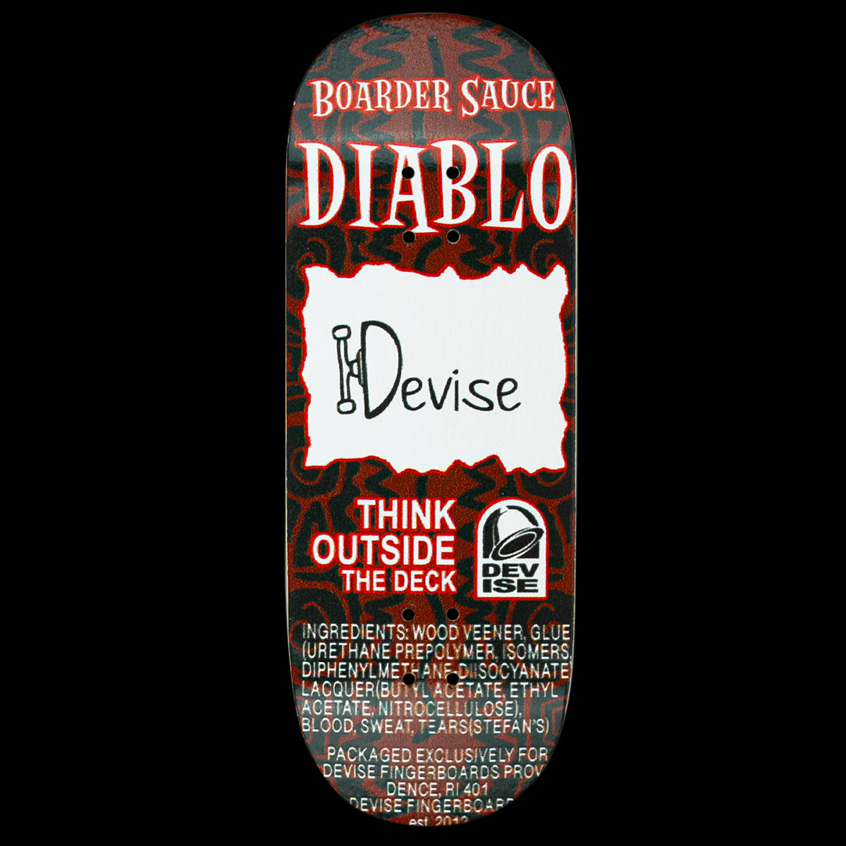Devise Fingerboard Deck - Boarder Sauce – The Vault Pro Scooters