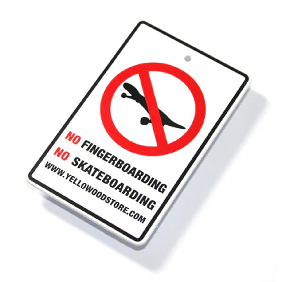Yellowood No Fingerboarding Sign – The Vault Pro Scooters