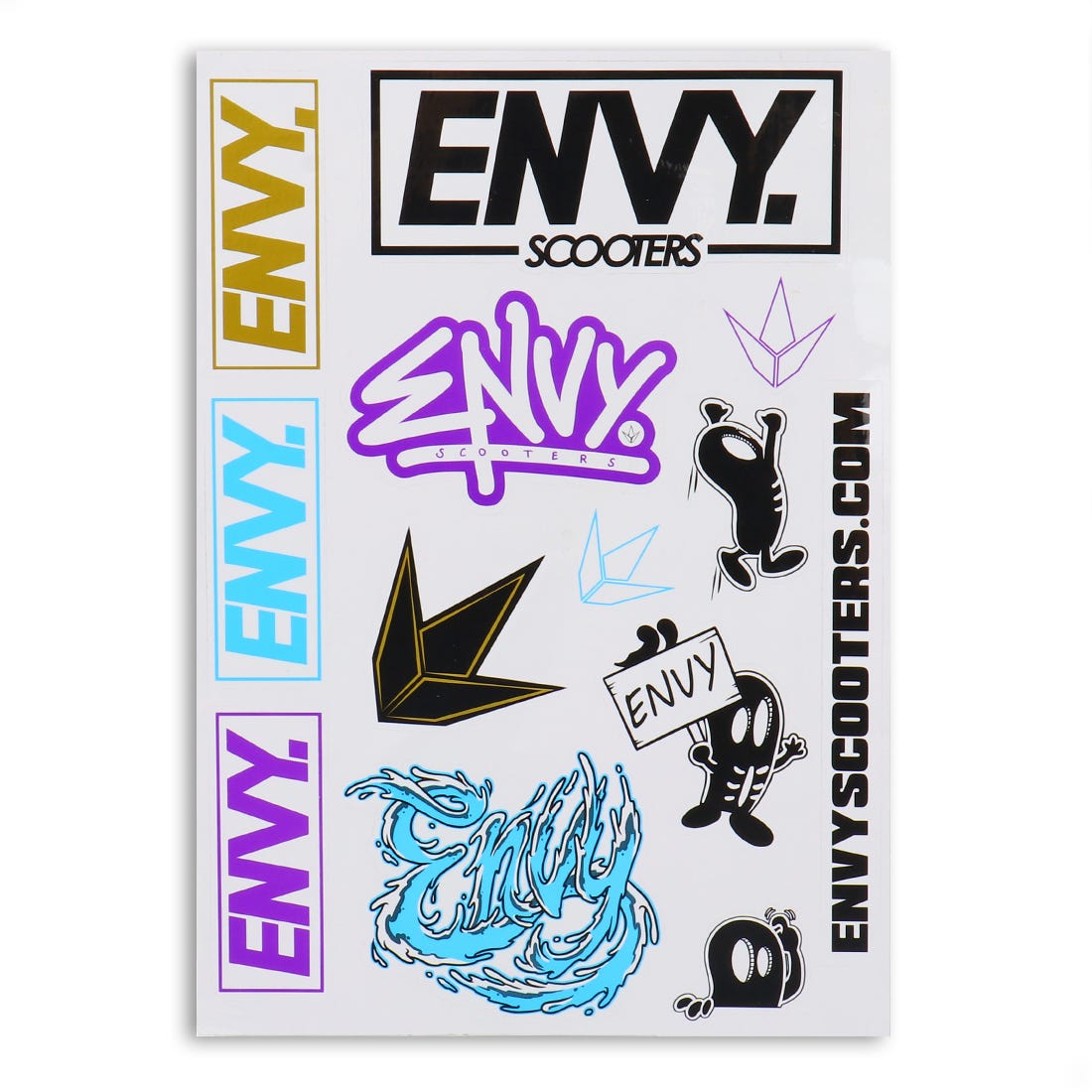 Envy Sticker Sheet – The Vault Pro Scooters